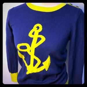 Sweaters | My Anchor Deep Ocean Blue Bright Yellow | Poshmark